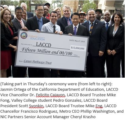 NIC Partners Joins LACCD to Celebrate $15 Million Grant - NIC Partners